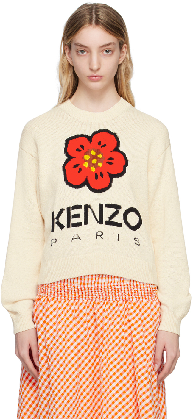 Kenzo Off-White Kenzo Paris Boke Flower Sweater Kenzo