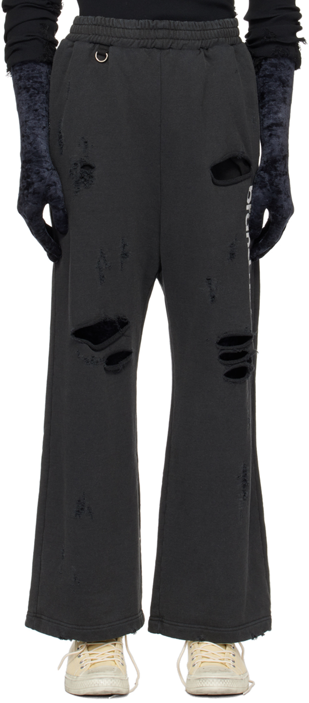 Doublet Black Destroyed Sweatpants Doublet
