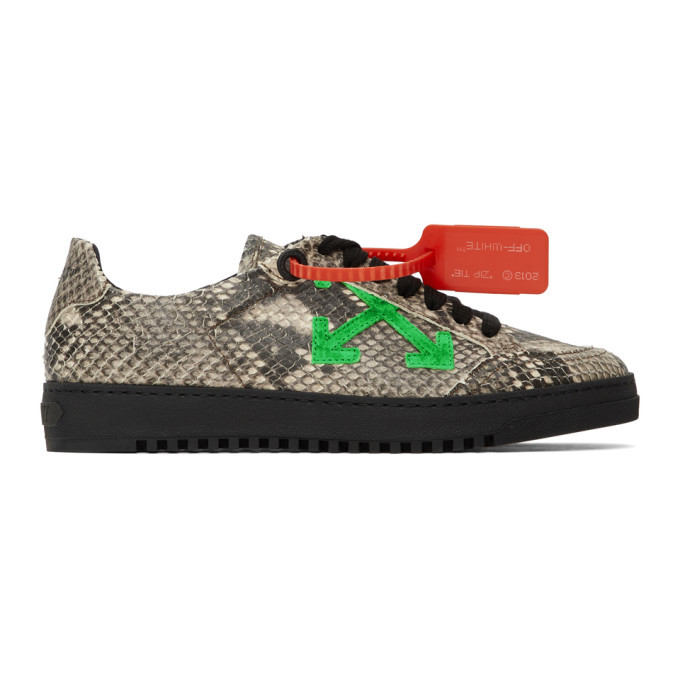 Off-White Beige and Black 2.0 Sneakers Off-White