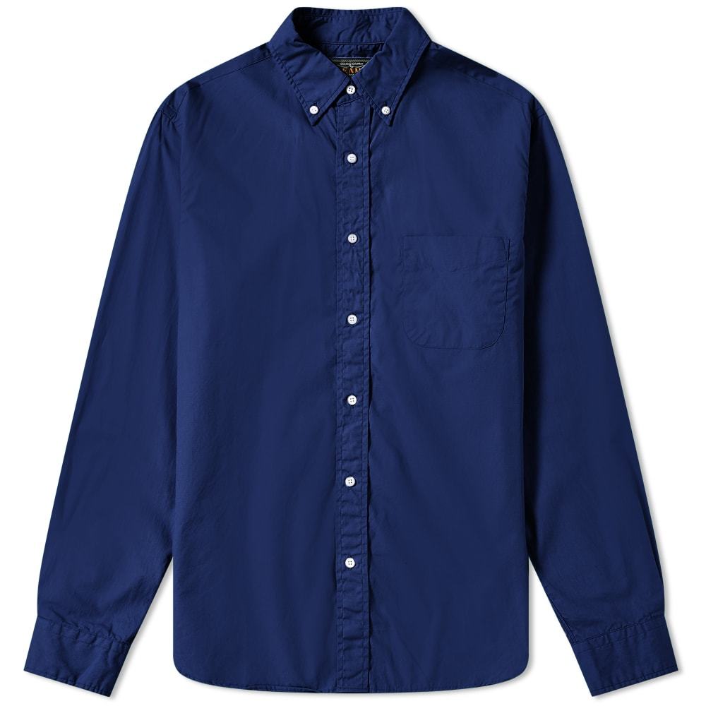Beams Plus Button Down Oxford Shirt Blue Beams F