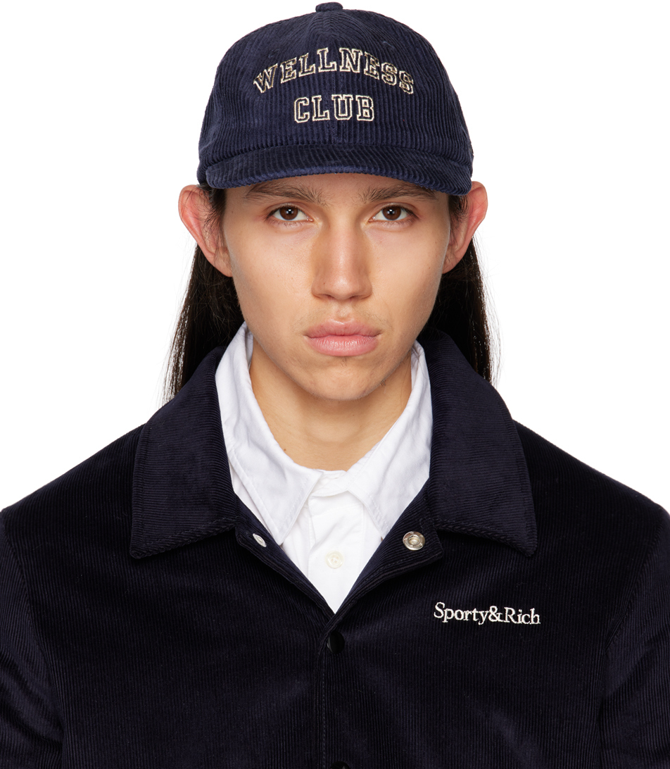 Sporty & Rich Navy 'Wellness Club' Cap Sporty & Rich