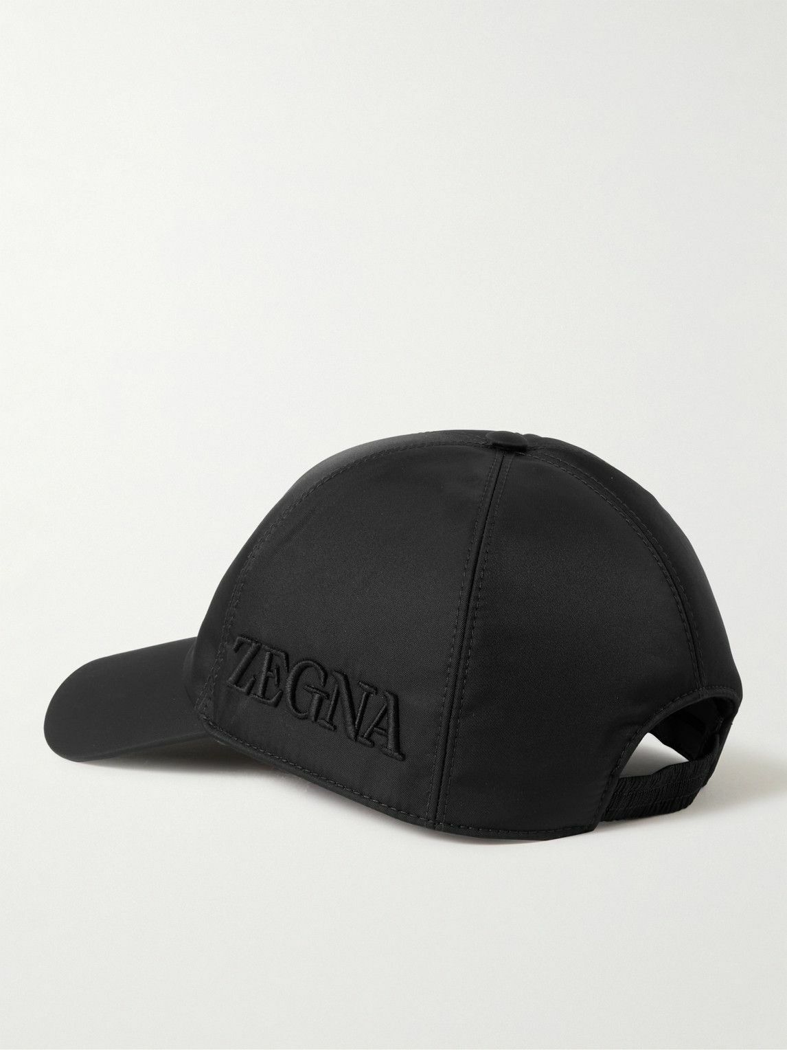Zegna - Embroidered Shell Baseball Cap - Black Zegna