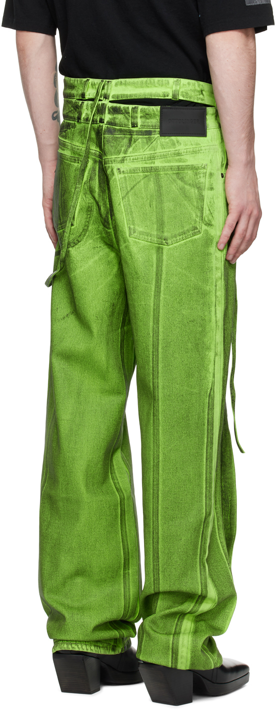 Ottolinger Green Signature Wrap Jeans Ottolinger