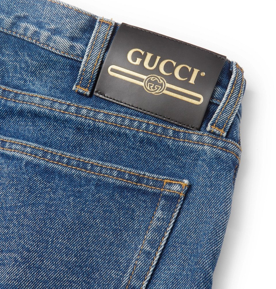 Gucci - Washed-Denim Jeans - Men - Blue Gucci