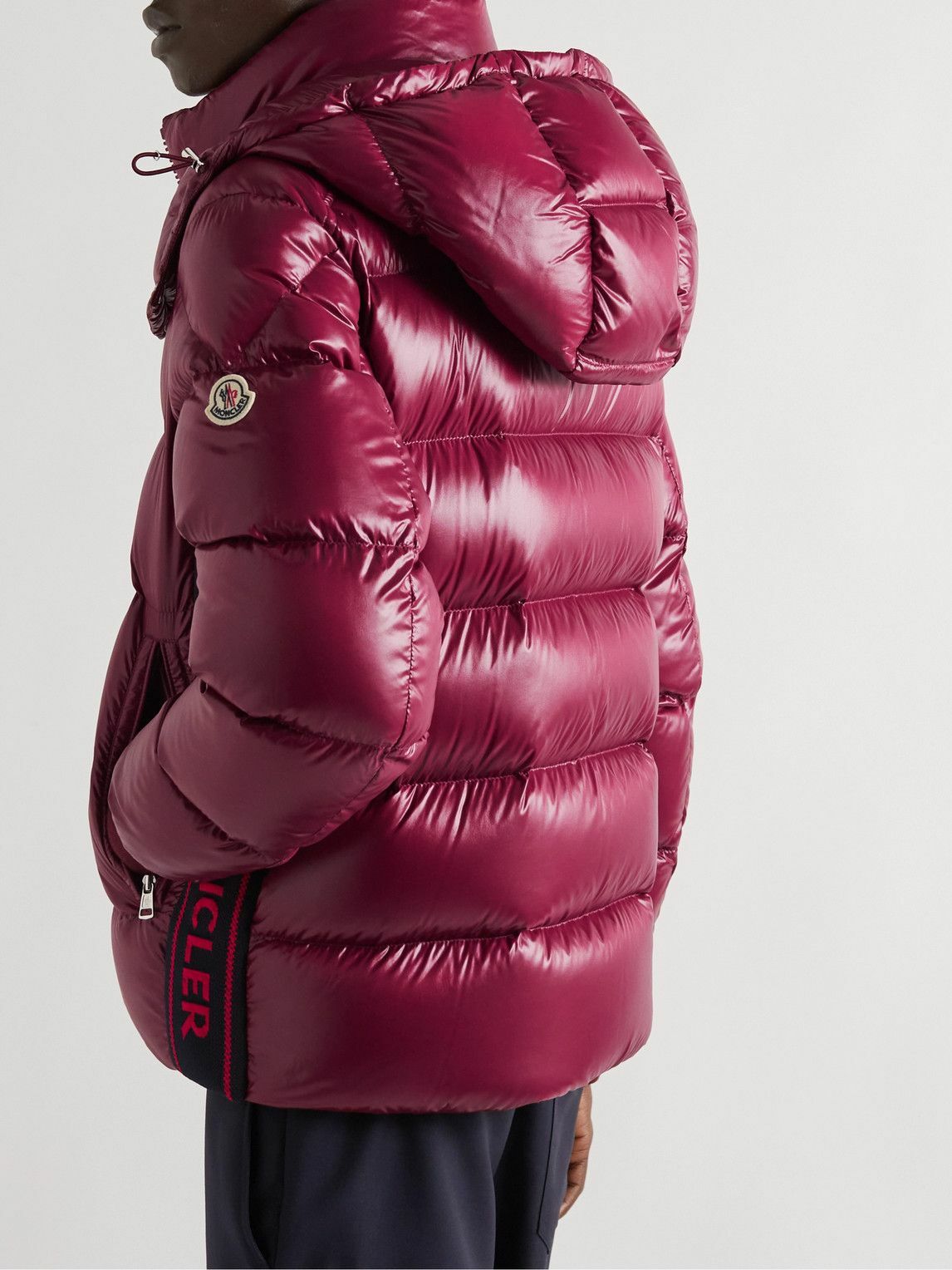 Moncler - Lunetiere Webbing-Panelled Quilted Nylon Hooded Down Jacket ...