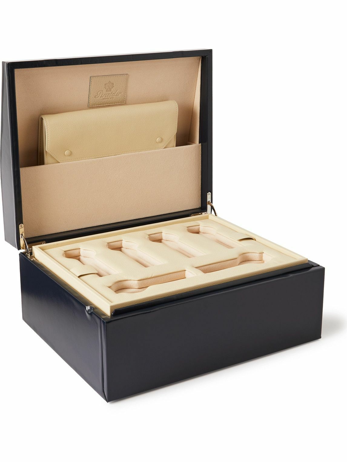 Pineider - Passion Leather and Plywood Watch Box Pineider