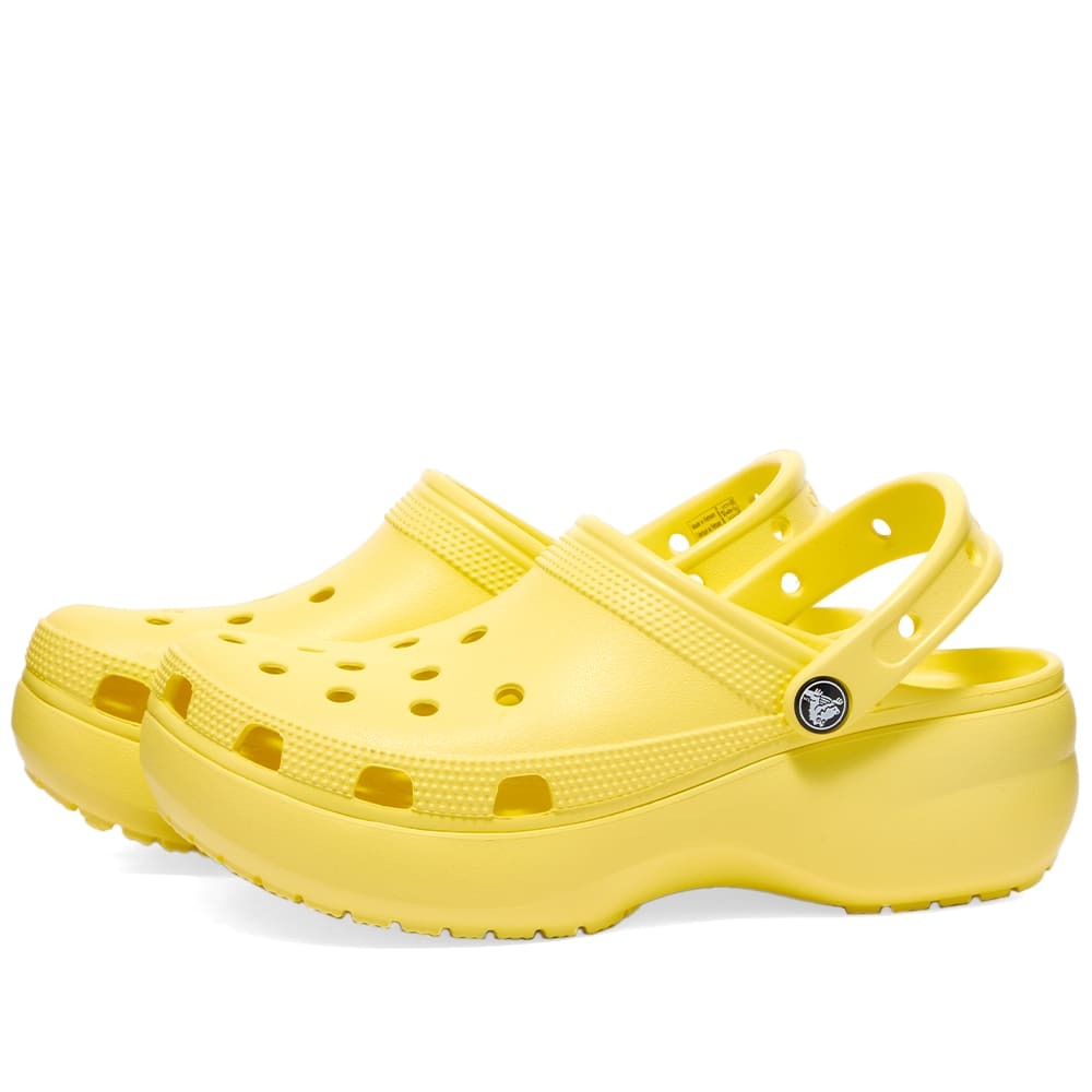 Crocs Women's Classic Platform Clog W in Banana Crocs