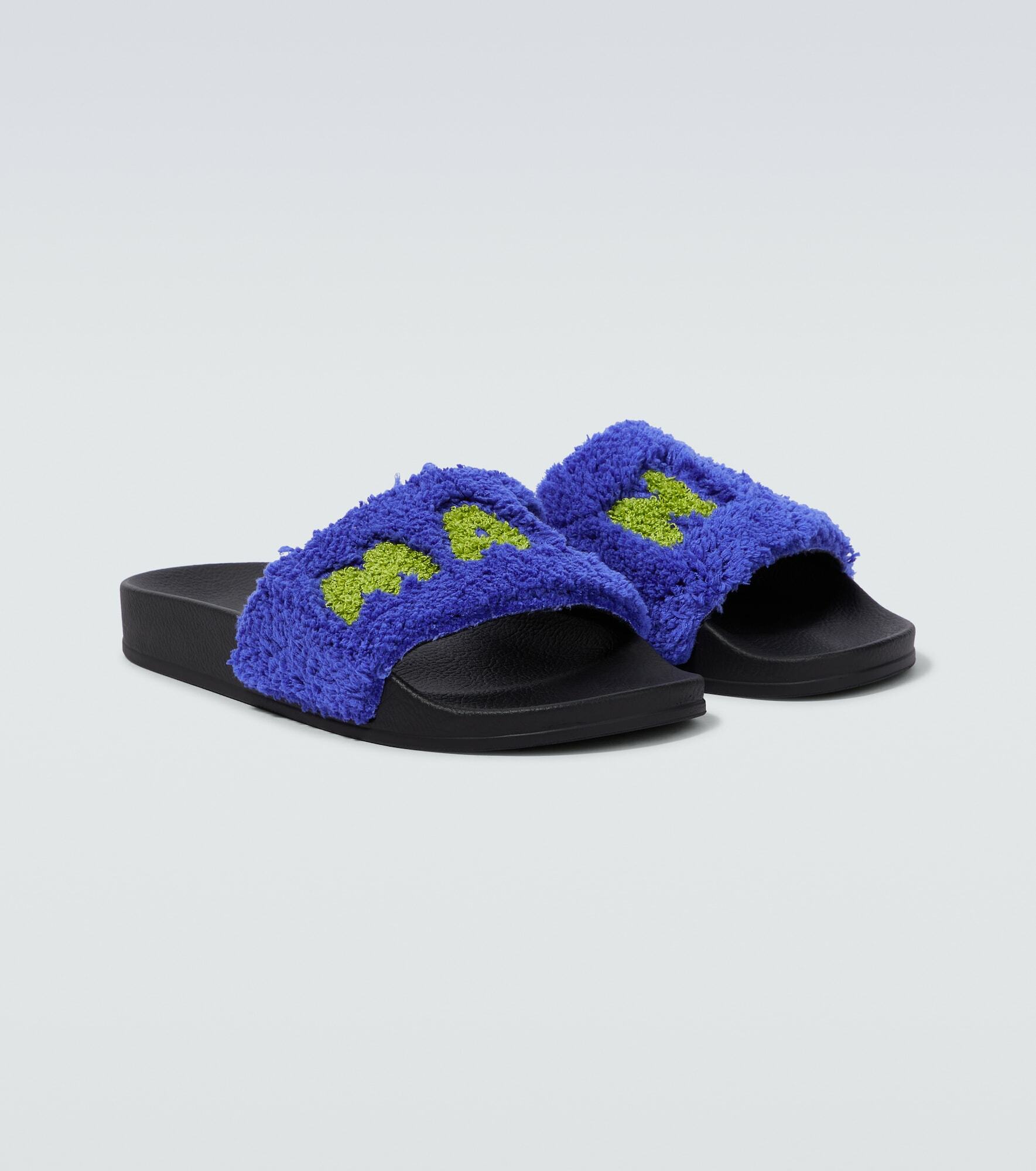 Marni - Logo jacquard slides Marni