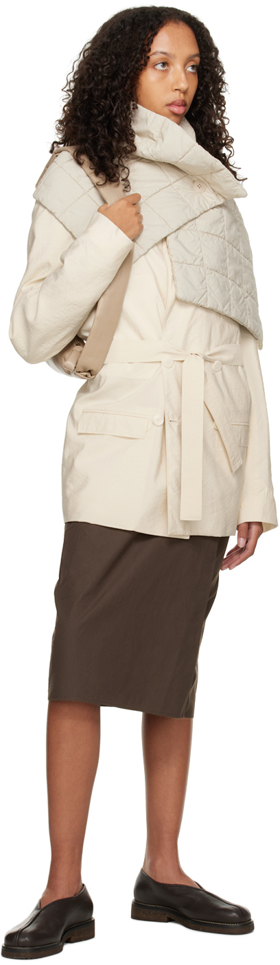 Lemaire Beige Wadded Scarf Lemaire