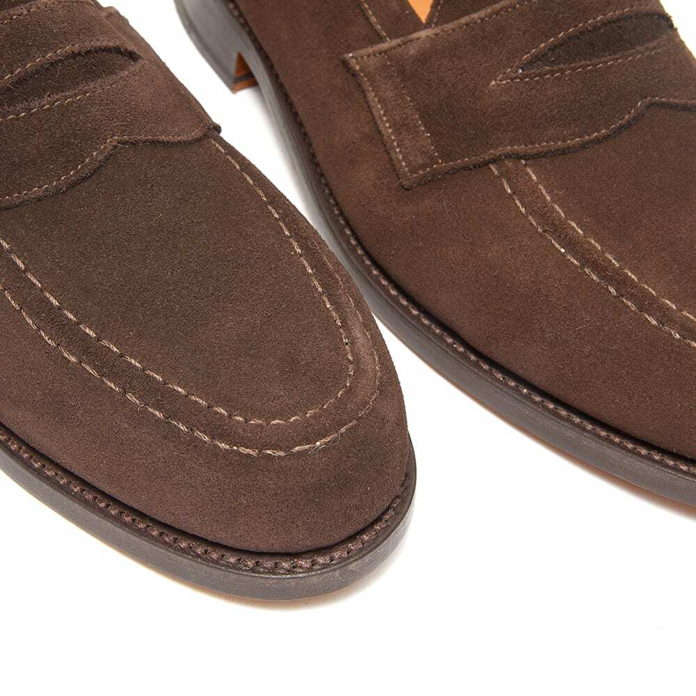 Sanders Men's Aldwych Penny Loafer in Pinner Suede Sanders