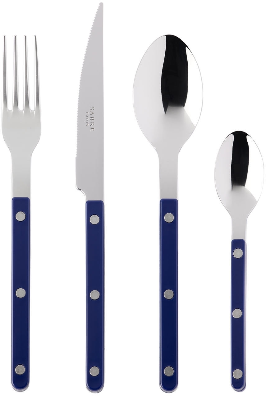 Sabre Navy Bistrot Brilliant Flatware Set, 4 pcs Sabre