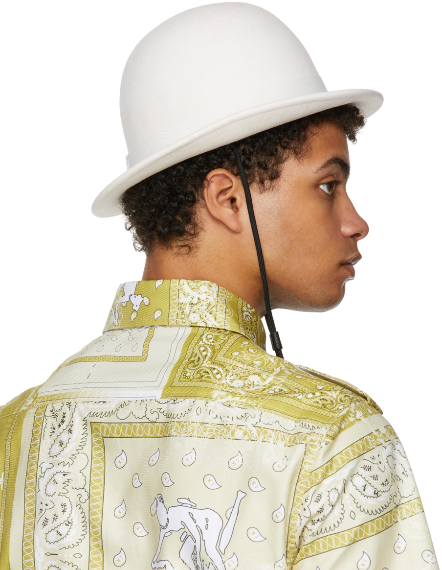 Thebe Magugu White Banker Hat