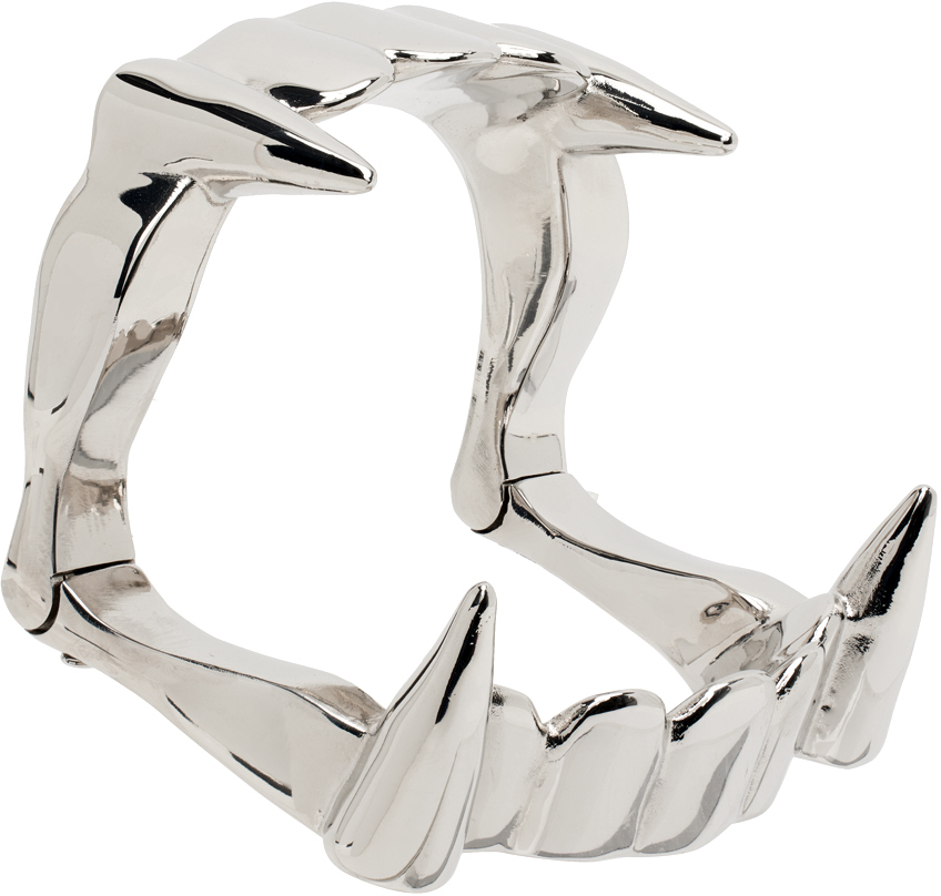 Raf Simons Silver Vampire Teeth Bracelet Raf Simons
