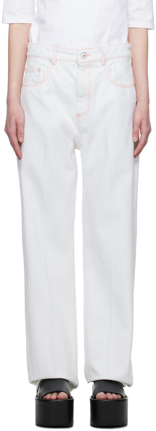 Sportmax White Low-Rise Jeans Sportmax