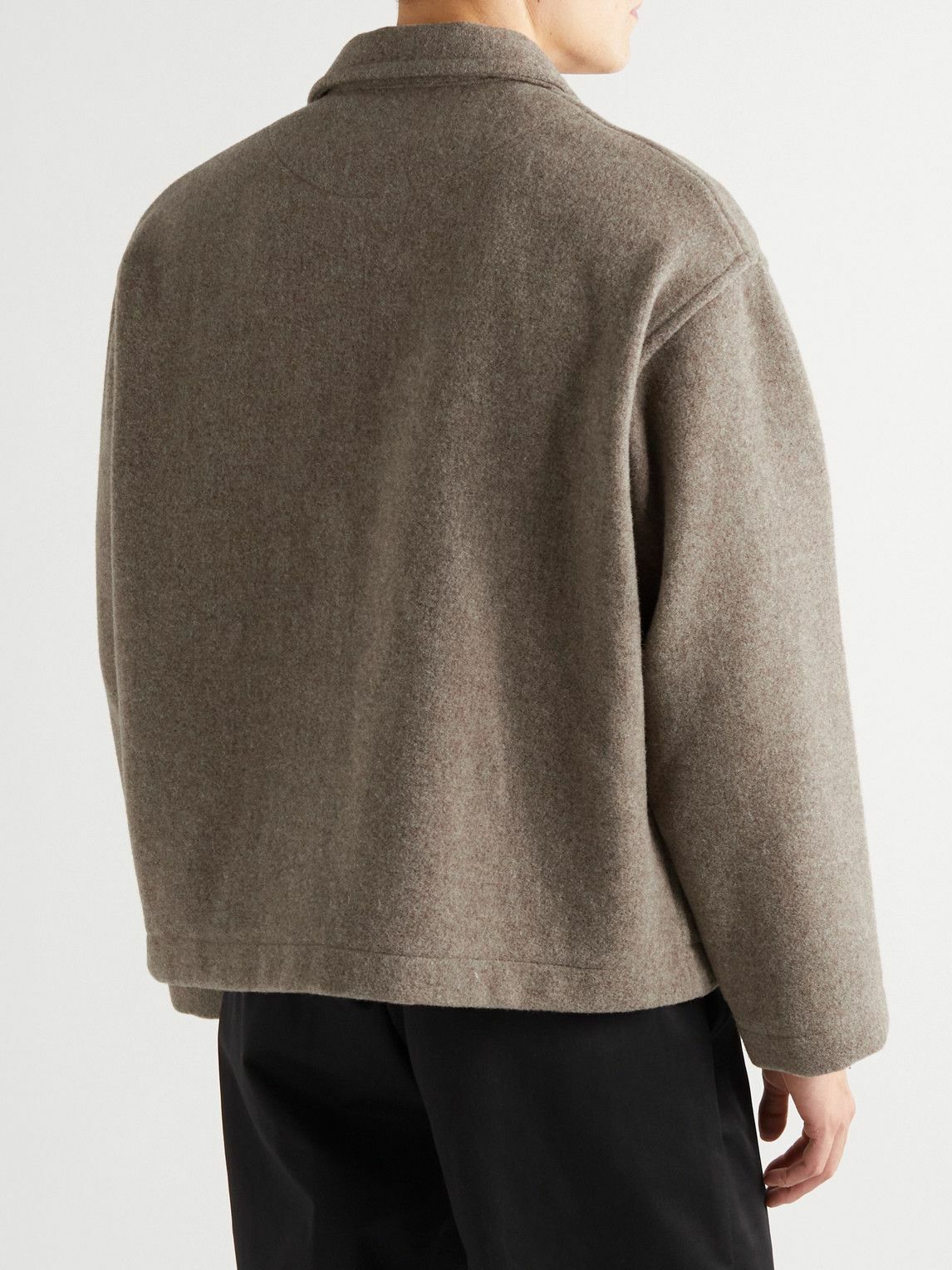 Danton - Logo-Appliquéd Wool-Blend Jacket - Gray Danton