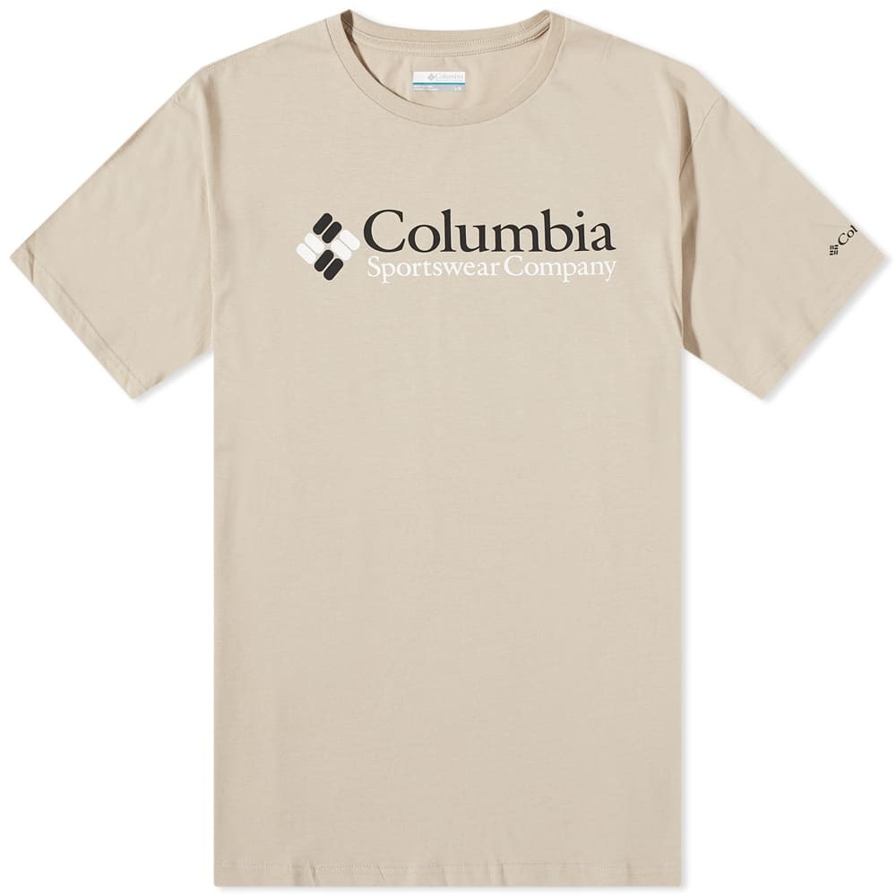 Columbia Men's Retro Logo T-Shirt in Ancient Fossil Columbia