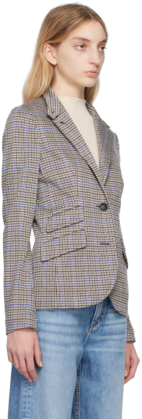 rag & bone Gray & Blue Slade Blazer Rag and Bone