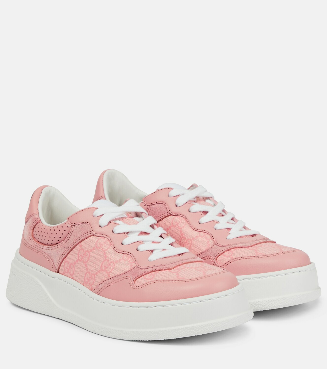 Gucci - Chunky B leather sneakers Gucci