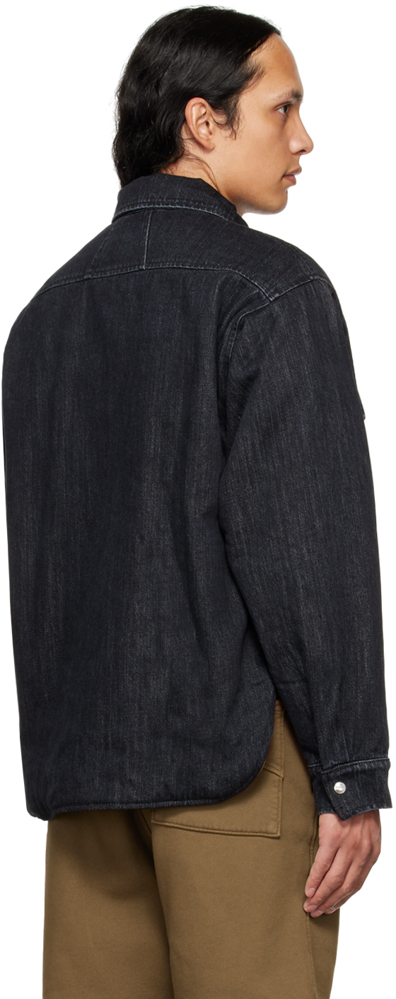 Rhude Black Overshirt Denim Jacket Rhude