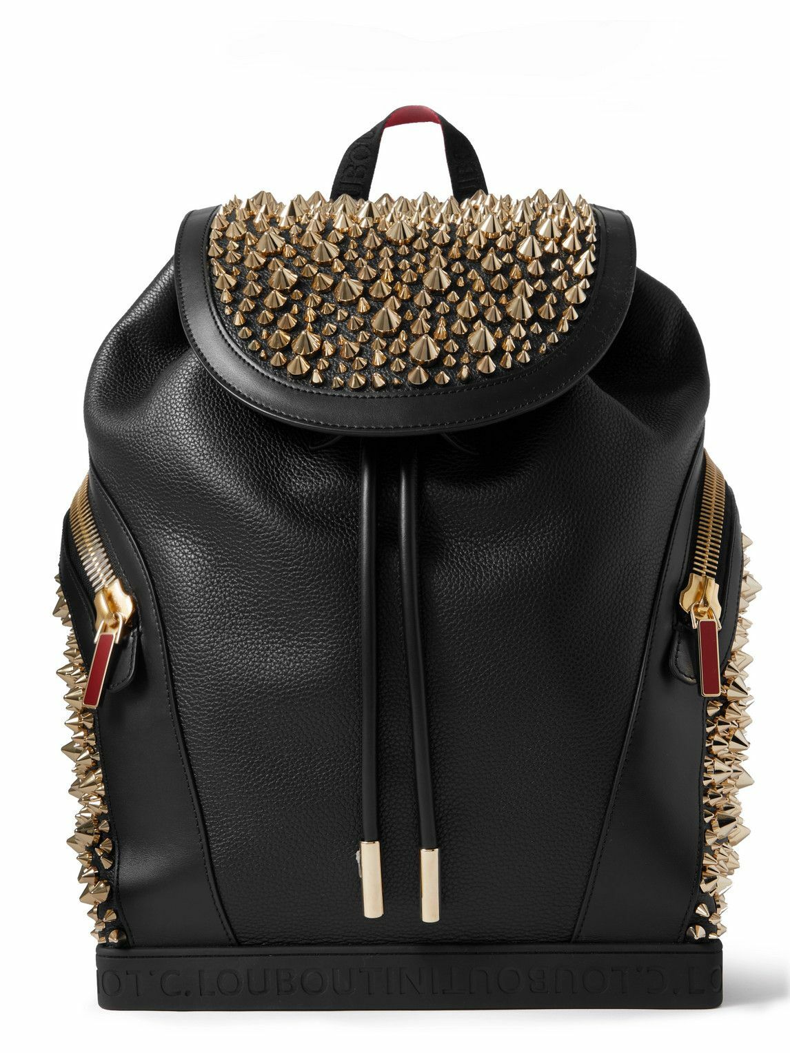 Christian Louboutin - Explorafunk Studded Full-Grain Leather Backpack ...