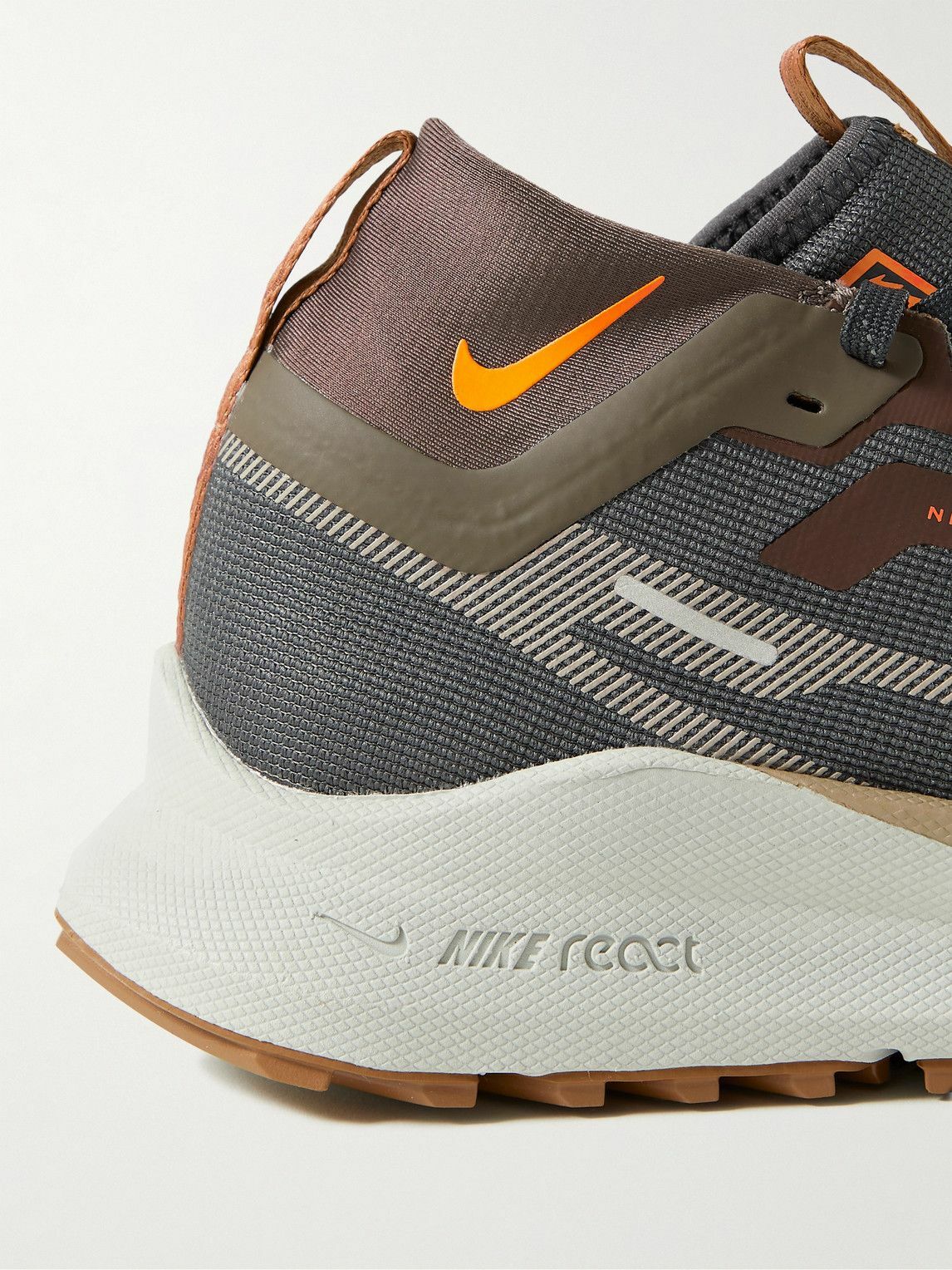 Nike Running - React Pegasus Trail 4 GORE-TEX Mesh Running Sneakers ...