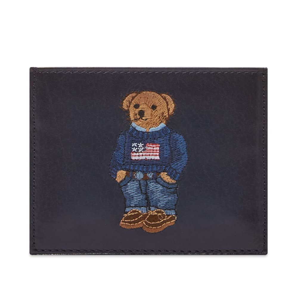 Polo Ralph Lauren Men's USA Bear Card Holder in Navy Polo Ralph Lauren