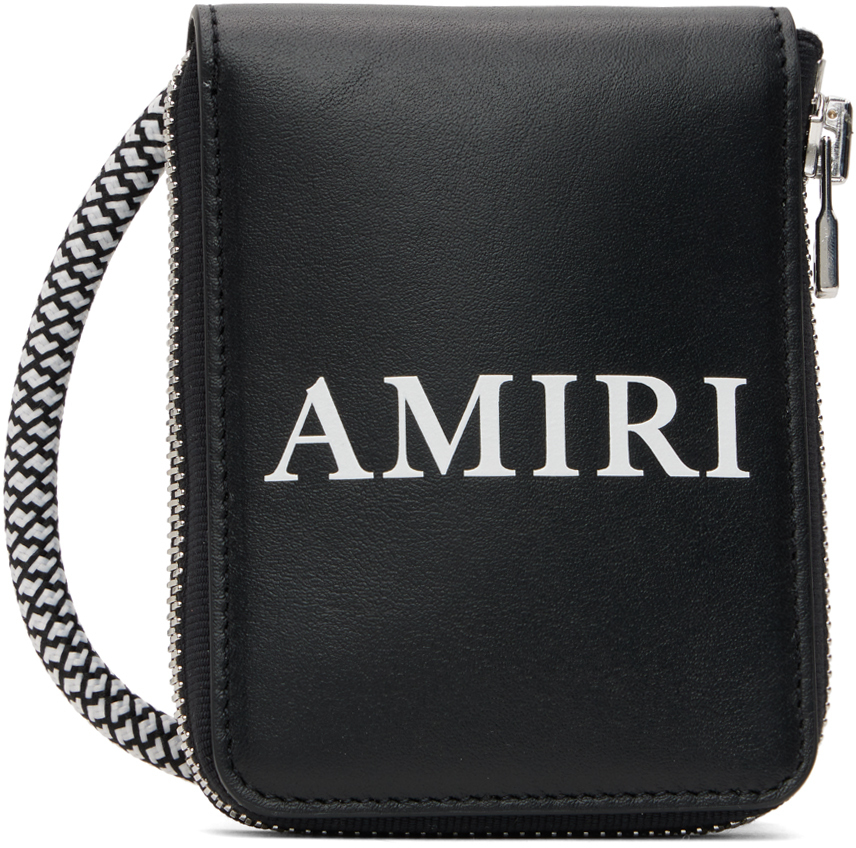 AMIRI Black Zip Around Bag Amiri