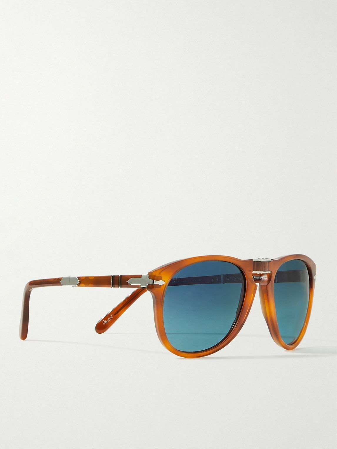 Persol - Round-Frame Folding Acetate Sunglasses Persol