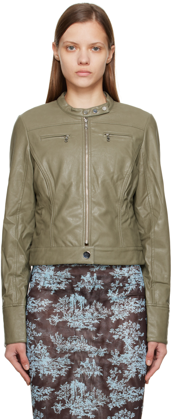 Miaou Green Moto Motor Jacket Miaou