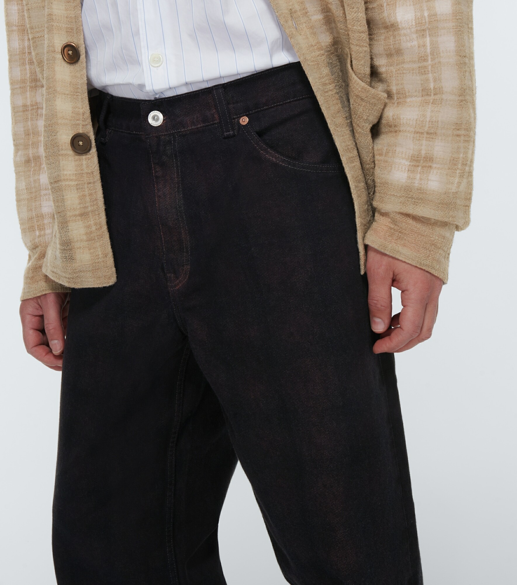 Our Legacy - Vast Cut checked wide-leg jeans Our Legacy
