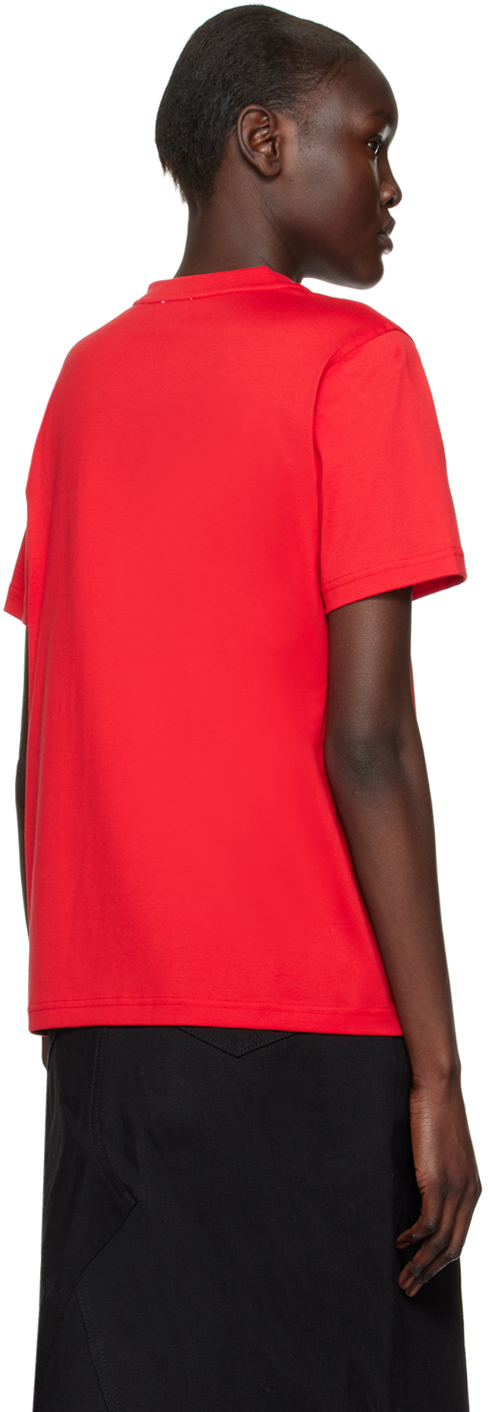 Burberry Red Printed T-Shirt Burberry