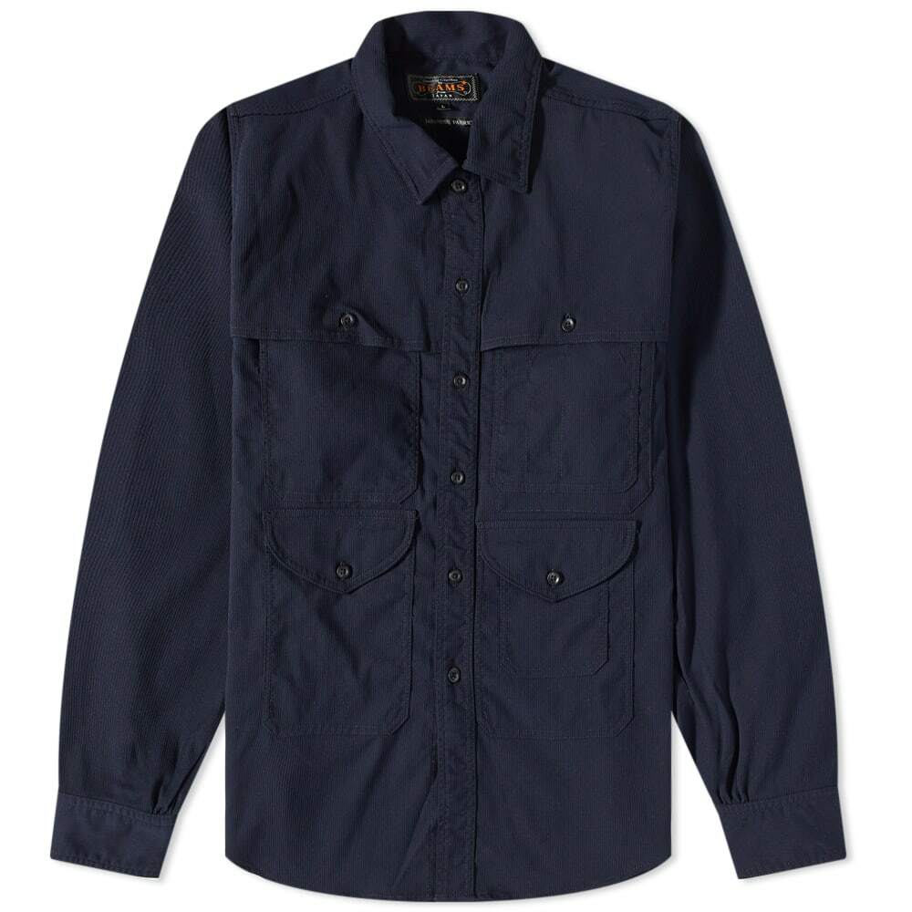 Beams Plus Men's Corduroy Adventure Shirt in Navy Beams Plus
