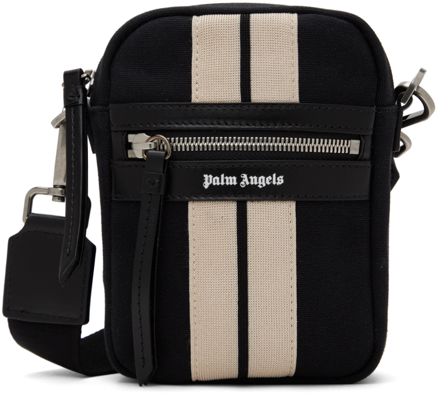 Palm Angels Black Venice Track Crossbody Bag Palm Angels