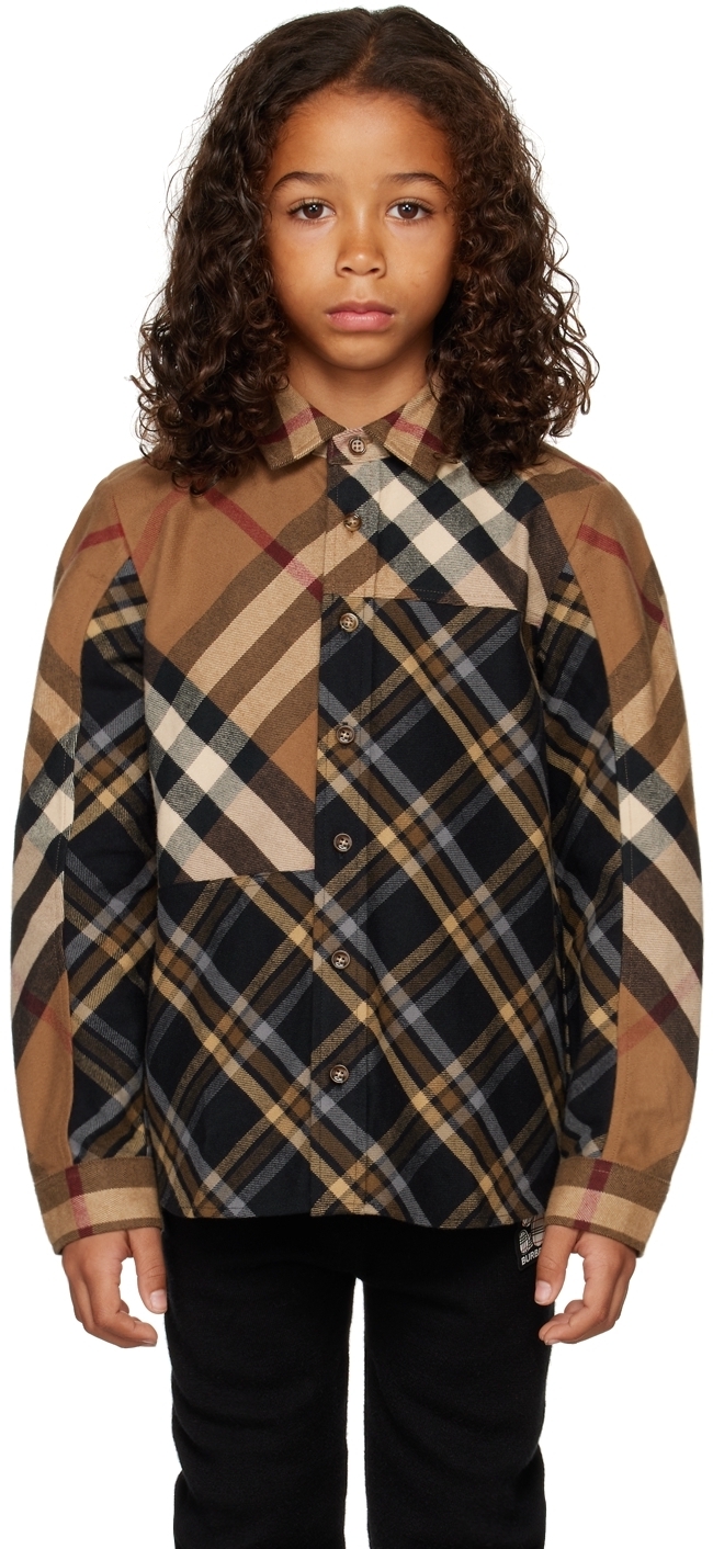 Burberry Kids Brown Etienne Shirt Burberry