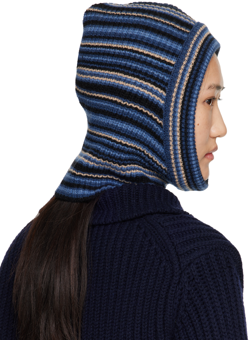 Anne Isabella Blue Striped Balaclava