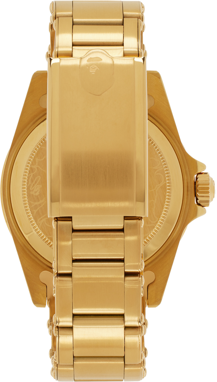 BAPE Gold & Black Classic Type 1 Watch A Bathing Ape