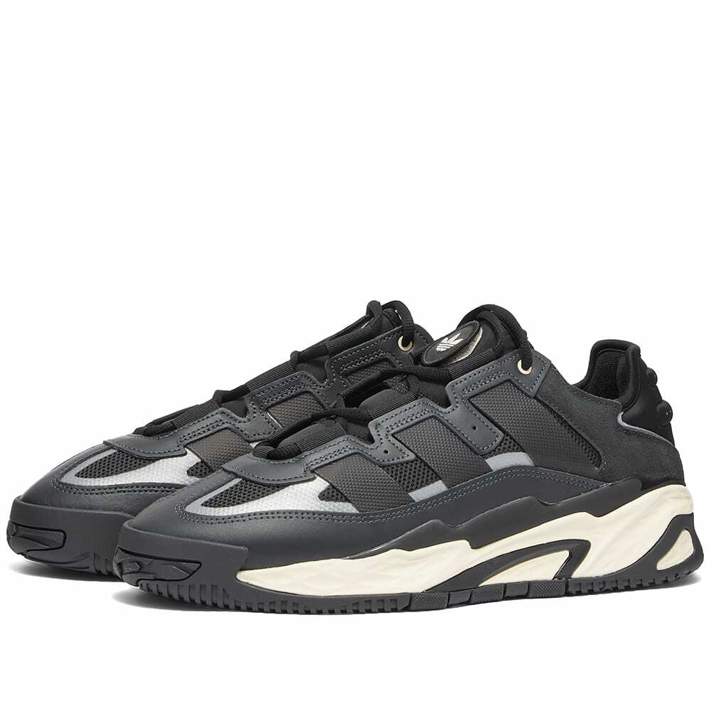 Adidas Men's Niteball Sneakers in Carbon/Core Black/Ecru adidas