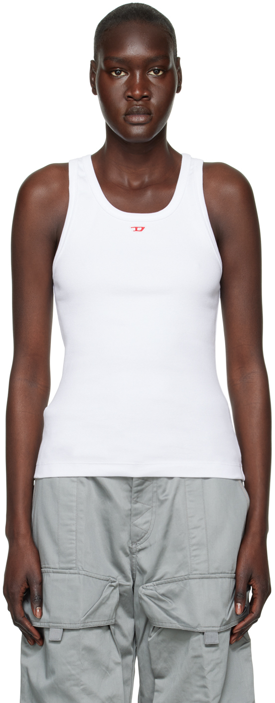 Diesel White T-Anky-D Tank Top Diesel