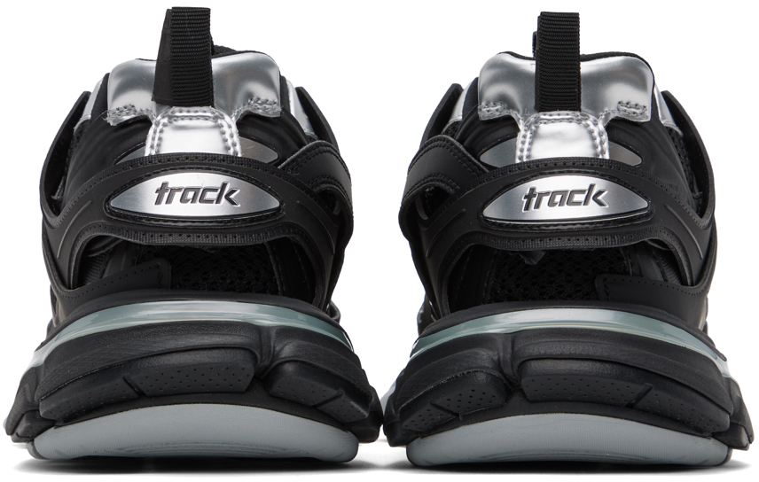 Balenciaga Black & Silver Track Sneakers Balenciaga