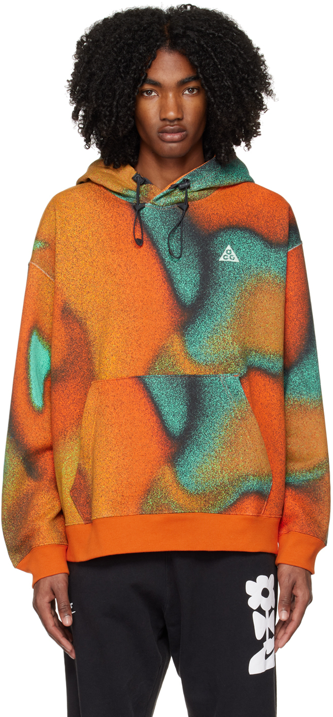 Nike Orange & Blue 'Tuff' Hoodie Nike