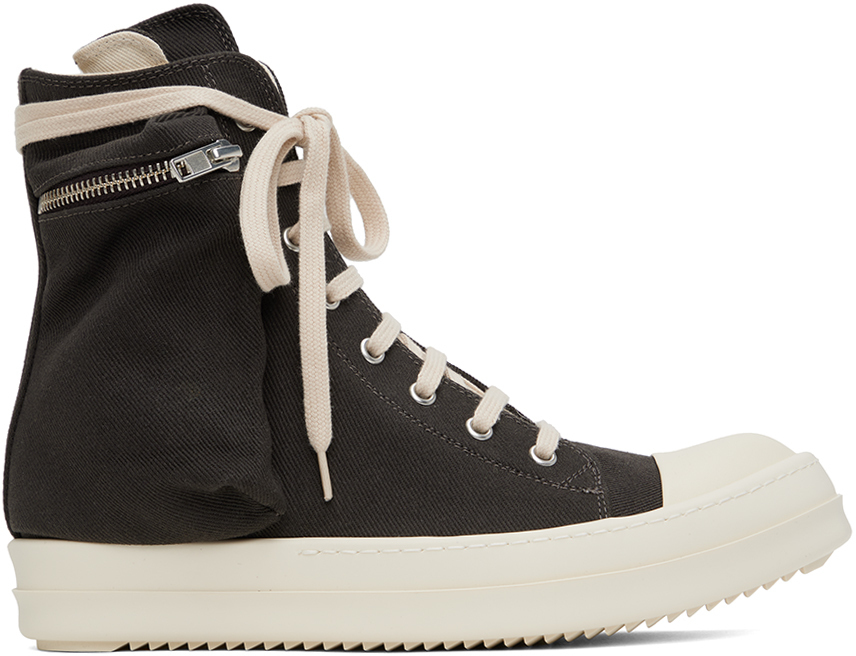 Rick Owens Drkshdw Gray Cargo Sneakers Rick Owens Drkshdw