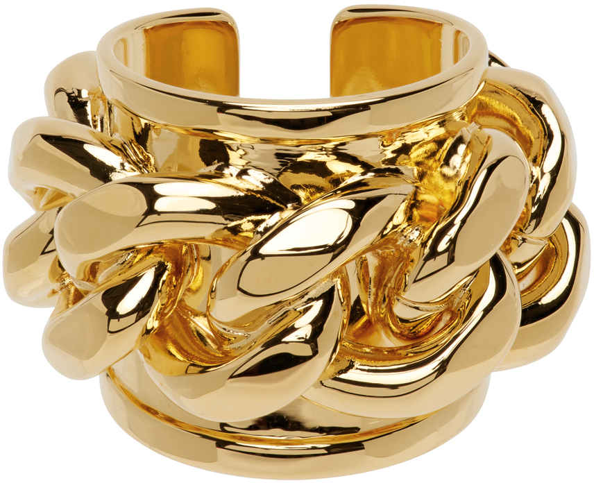 Balmain Gold Chain Ring Balmain