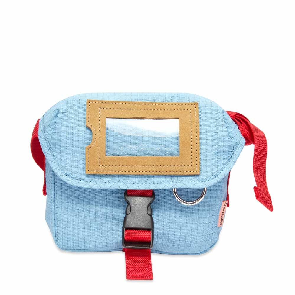 Acne Studios Men's Post Ripstop Suede Mini Messenger Bag in Pale Blue ...