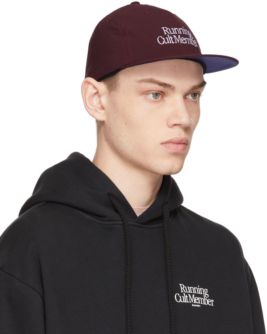 Satisfy Burgundy Peaceshell Running Cap Satisfy