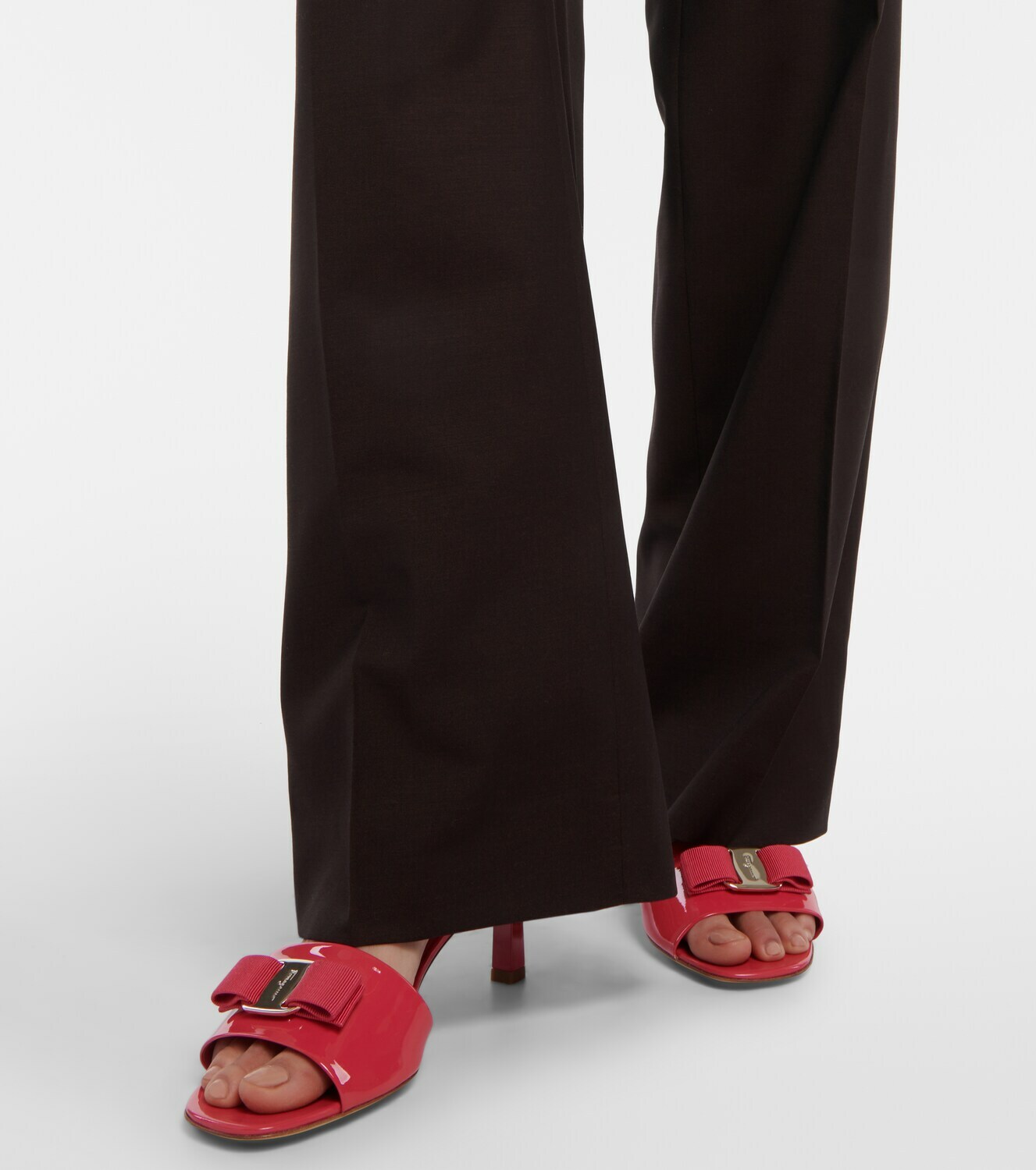 Ferragamo - Glo patent leather mules Salvatore Ferragamo