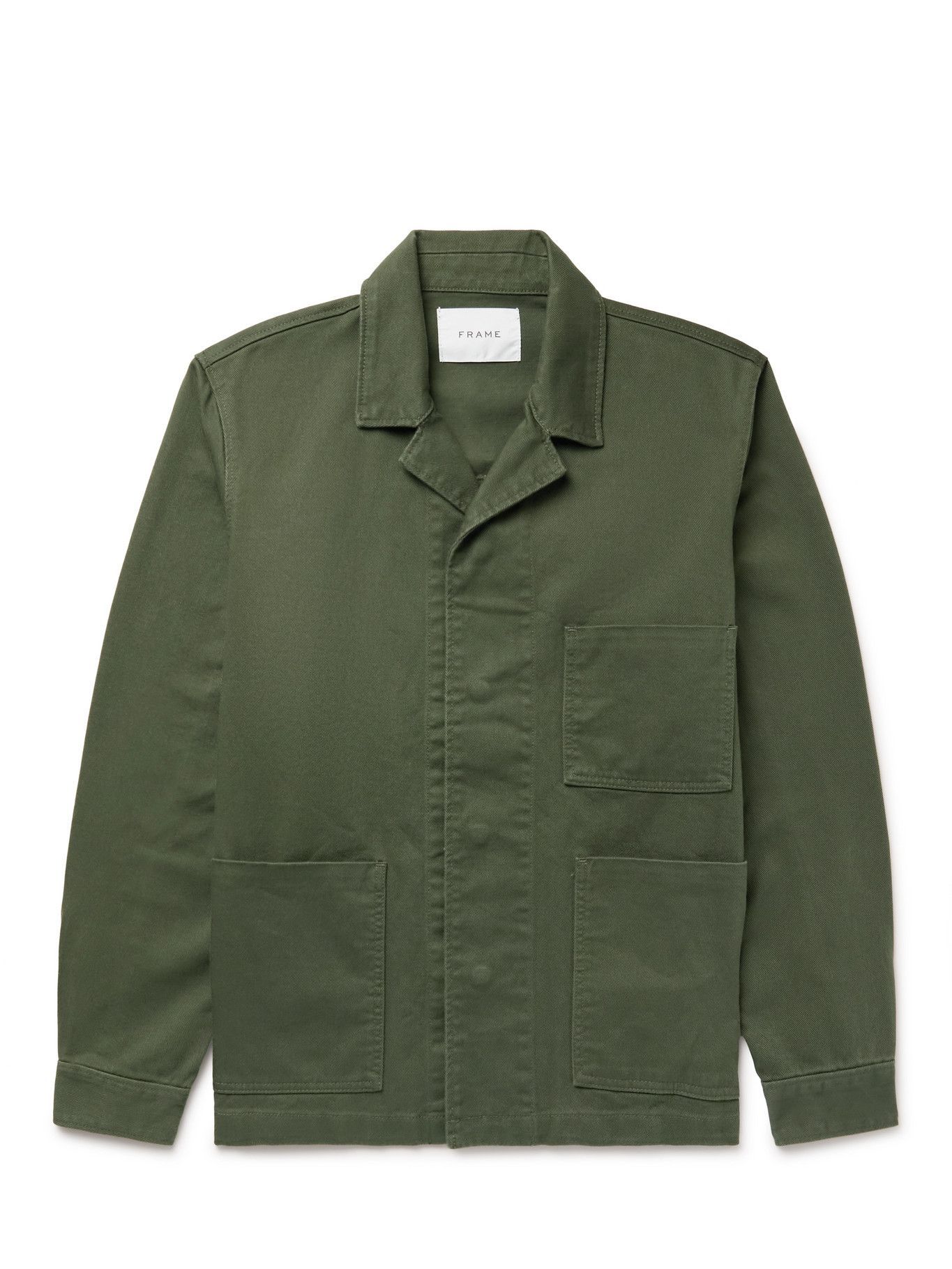 FRAME - Cotton-Twill Chore Jacket - Green Frame Denim