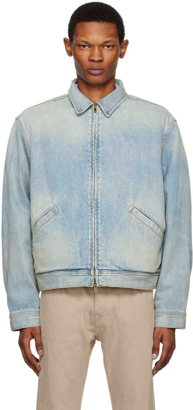 Fear of God Blue Faded Denim Jacket Fear Of God