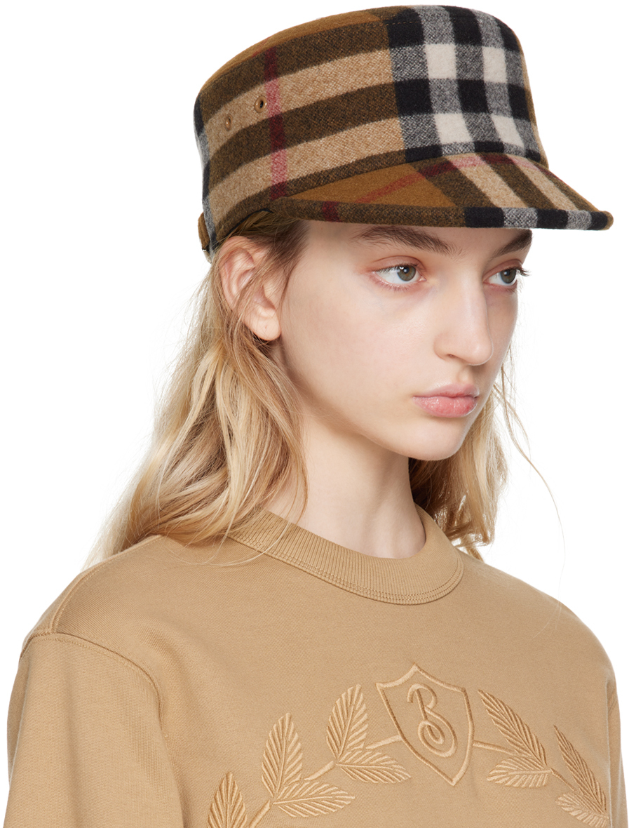 Burberry Brown Check Cap Burberry
