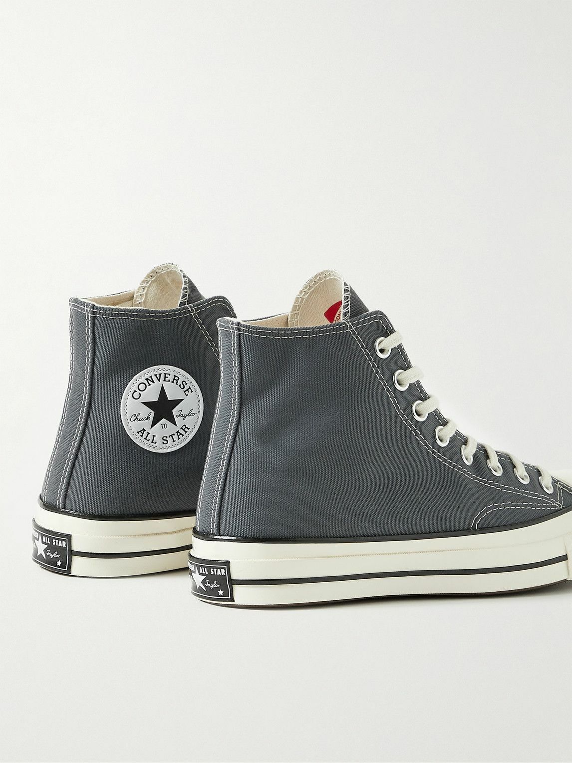 Converse - Chuck 70 Canvas High-Top Sneakers - Gray Converse