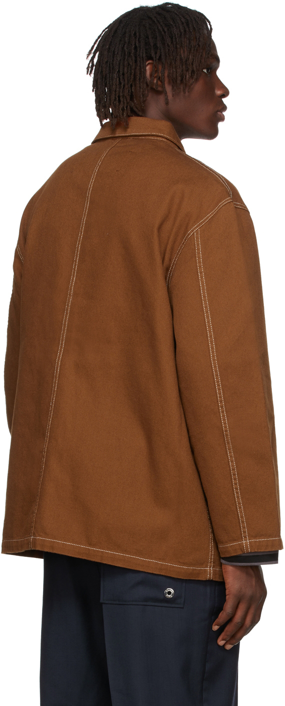 Études Brown Canvas Excursion Jacket Etudes